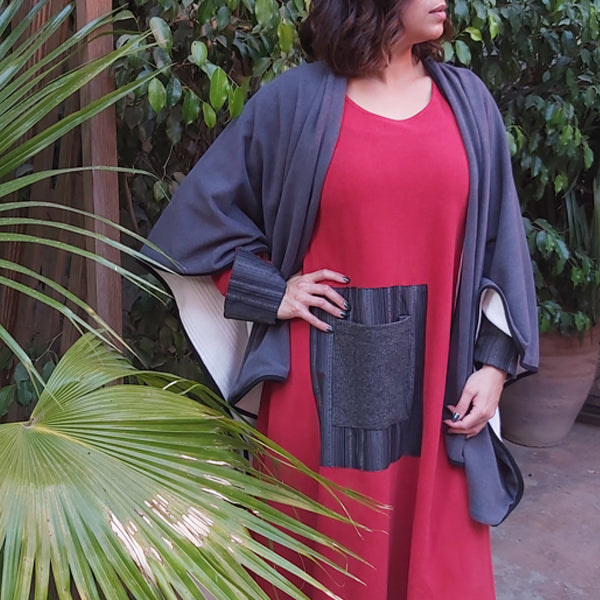 23CW7 Double Face Shawl – MimCreativeWear
