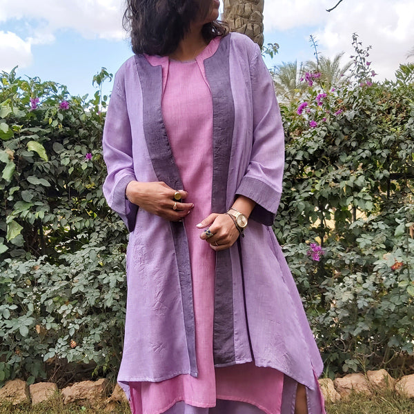 22S13 Long Two-Color Jacket – MimCreativeWear
